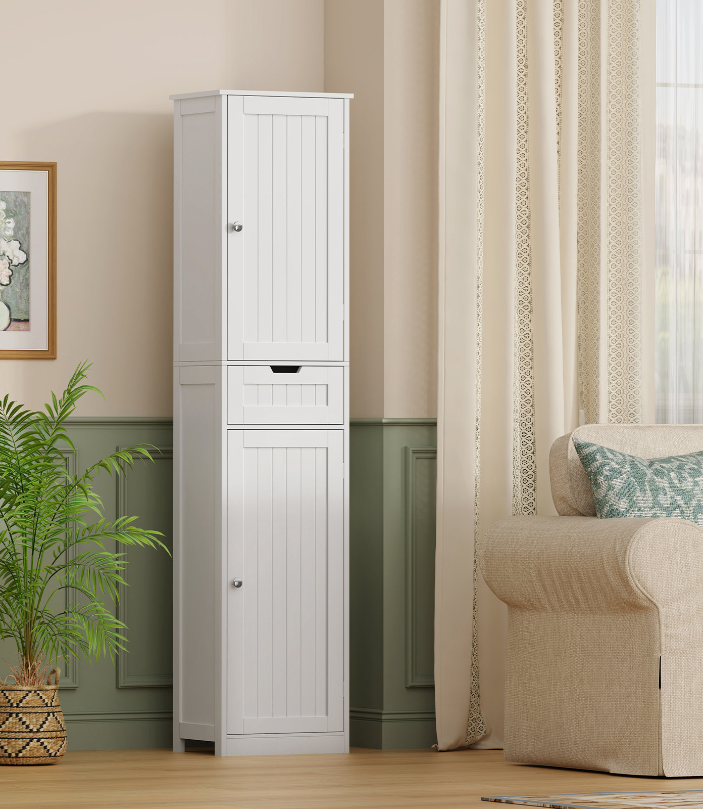 Red Barrel Studio® 67.13" Tall Storage Cabinet,Bathroom Storage Cabinet ...